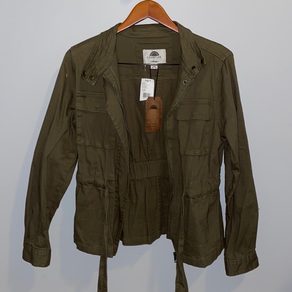 1 Sunset Lane | Jackets & Coats | Sunset Lane Womens Cargo Belted ...